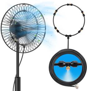 BIGMETA BIGMETA-32FT-MISTING-FAN-KIT Anti Leak Mister Patio
