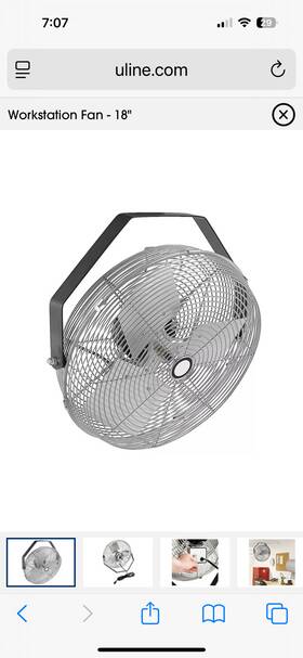 ULINE H-4092 Workstation Fan